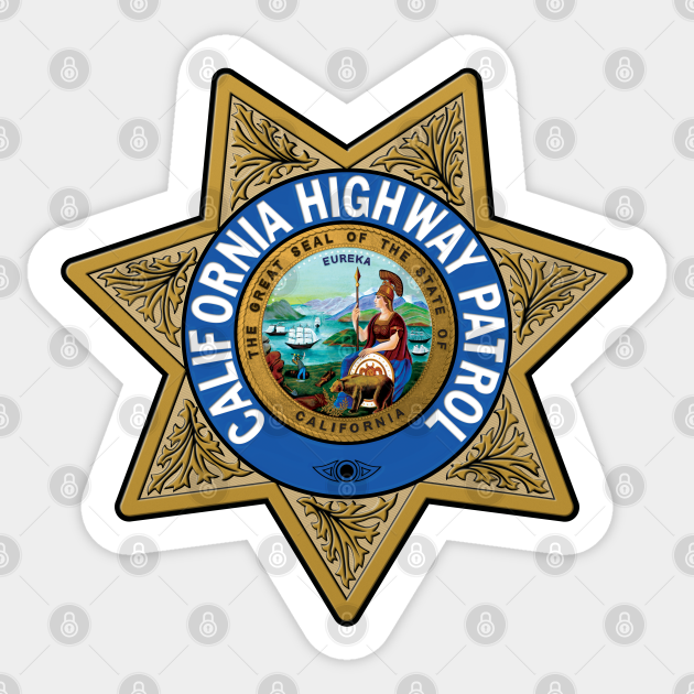 California Highway Patrol Badge Logo Crest - California Highway Patrol - Sticker | TeePublic